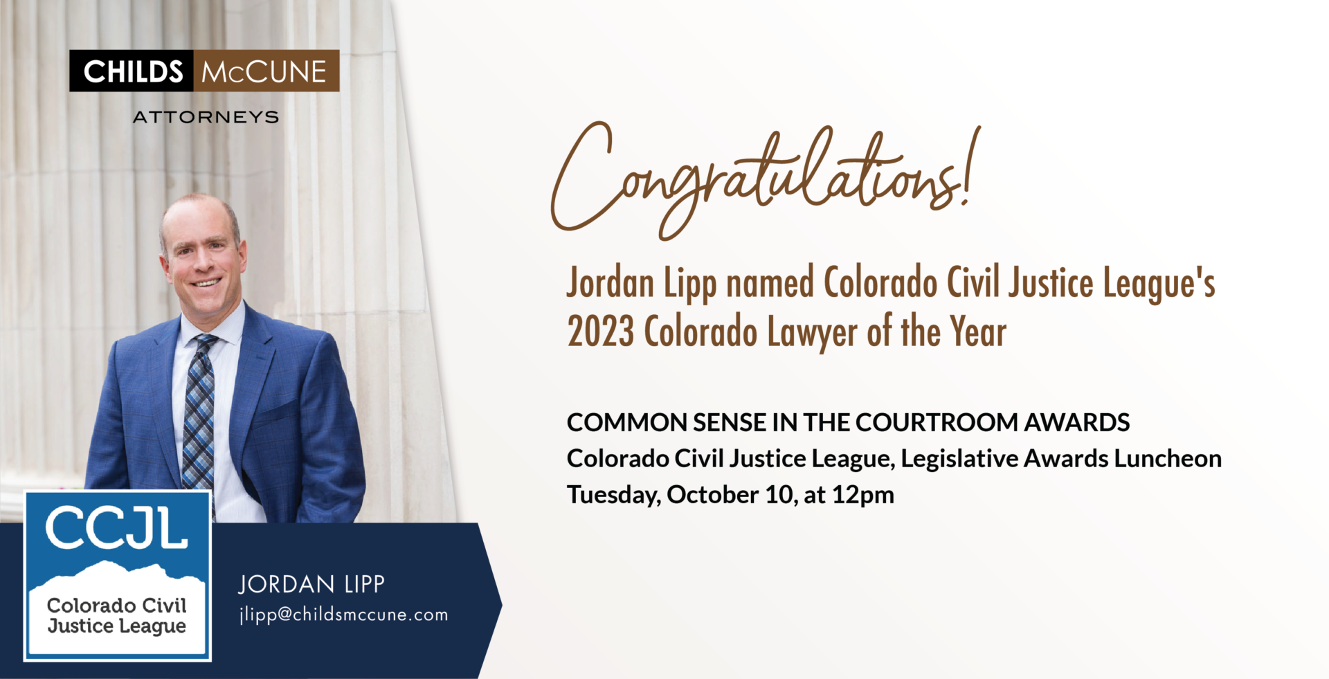 Jordan Lipp has been selected as 2023 Lawyer of the Year by Colorado ...